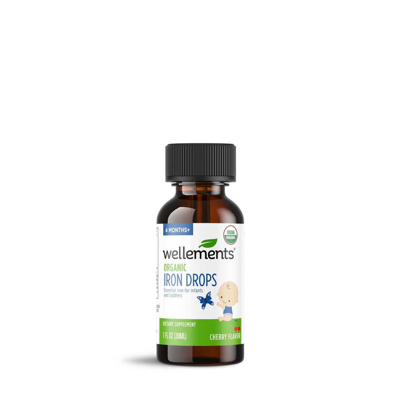 Organic Iron Drops Supplement For Babies & Toddlers | Wellements ...