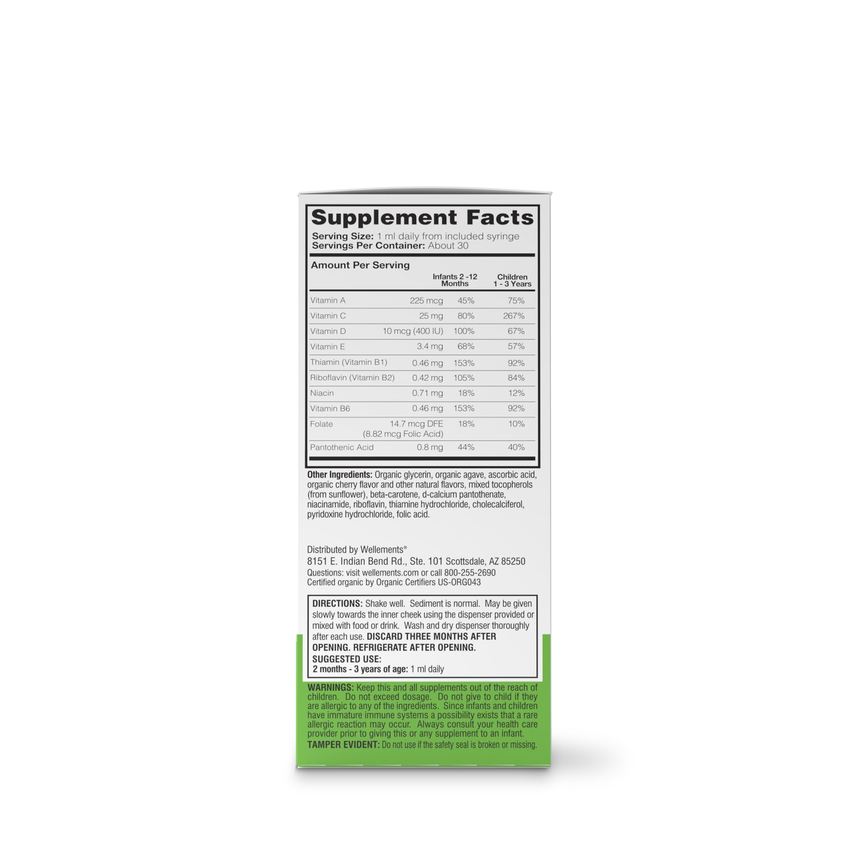 Wellements Organic Multivitamins For Babies & Infants {Includes Vitamin ...