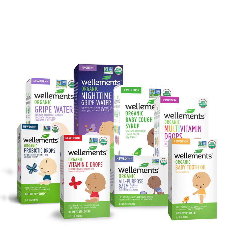 Wellements Organic Probiotic Drops For Newborn Babies & Infants {Helps ...
