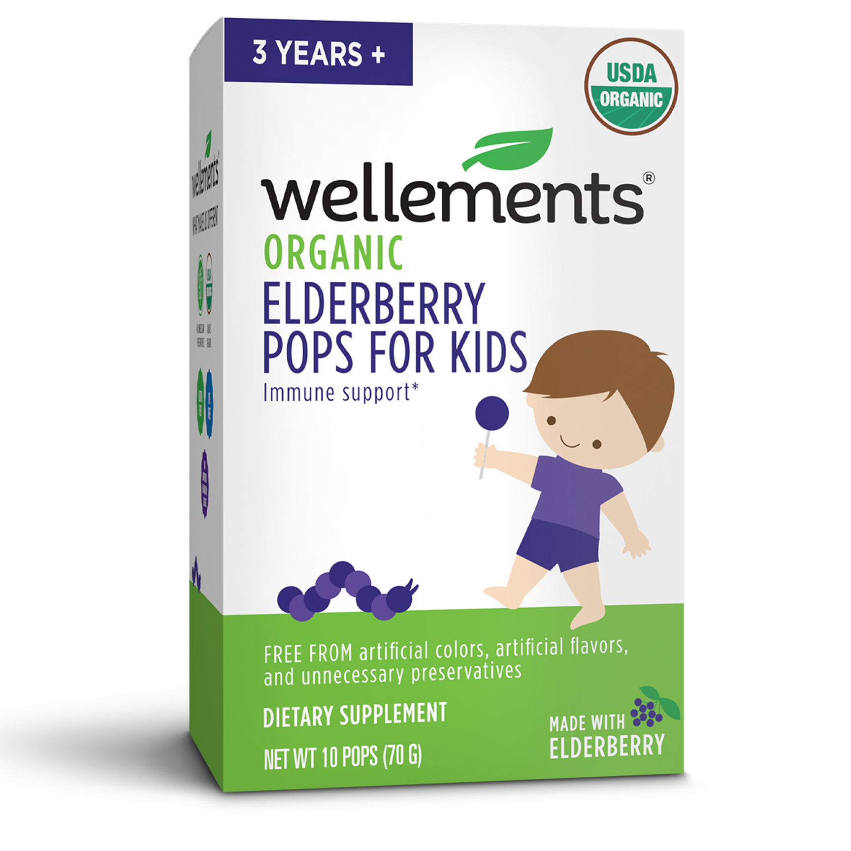 Organic Elderberry Pops For Kids - Organic Lollipops For Toddlers ...