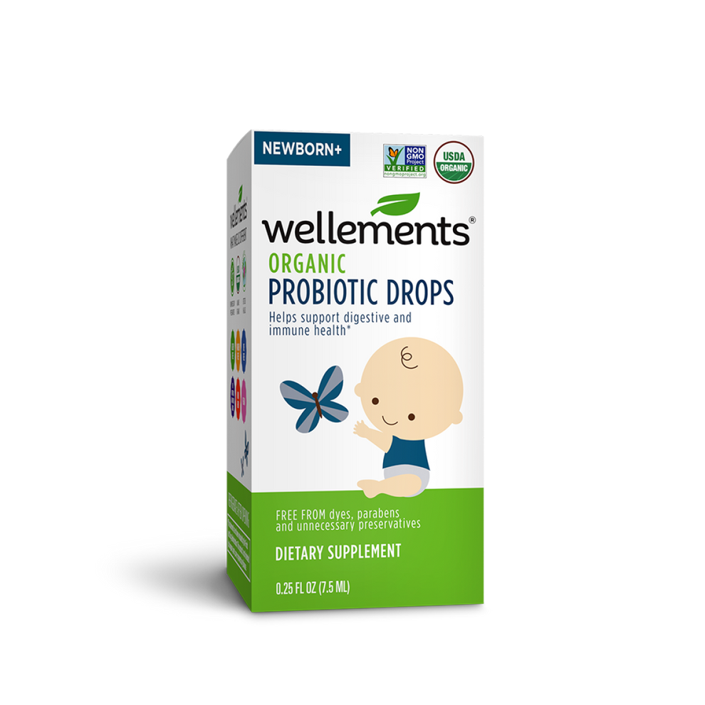 Organic Probiotic Drops For Newborn Babies & Infants Gut Health ...