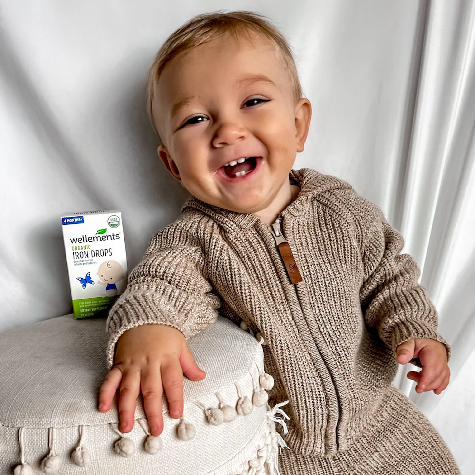 Wellements Organic Supplementary Iron Drops For Infants & Babies ...