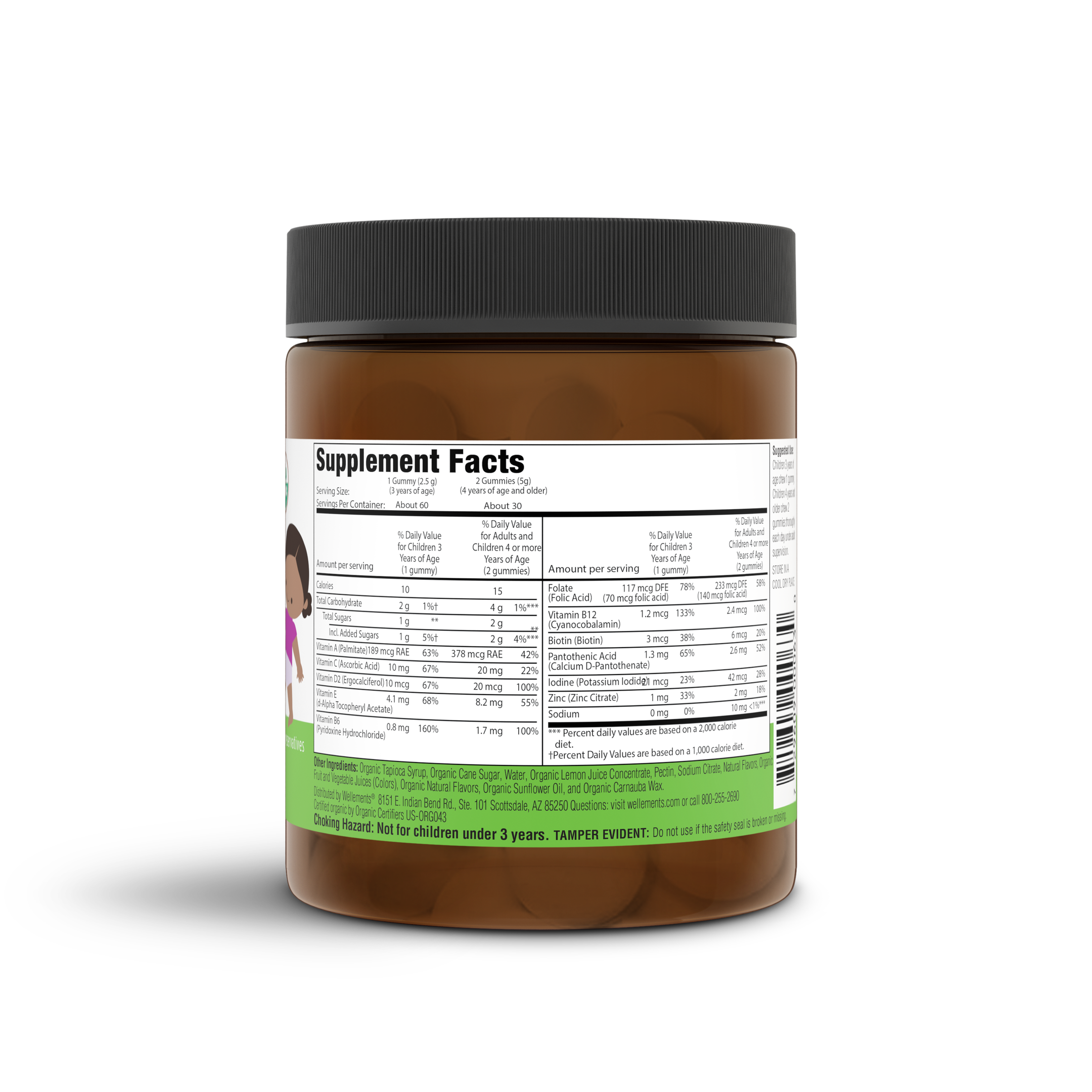 Wellements Organic Children's Elderberry and Multivitamin Gummy Pack ...